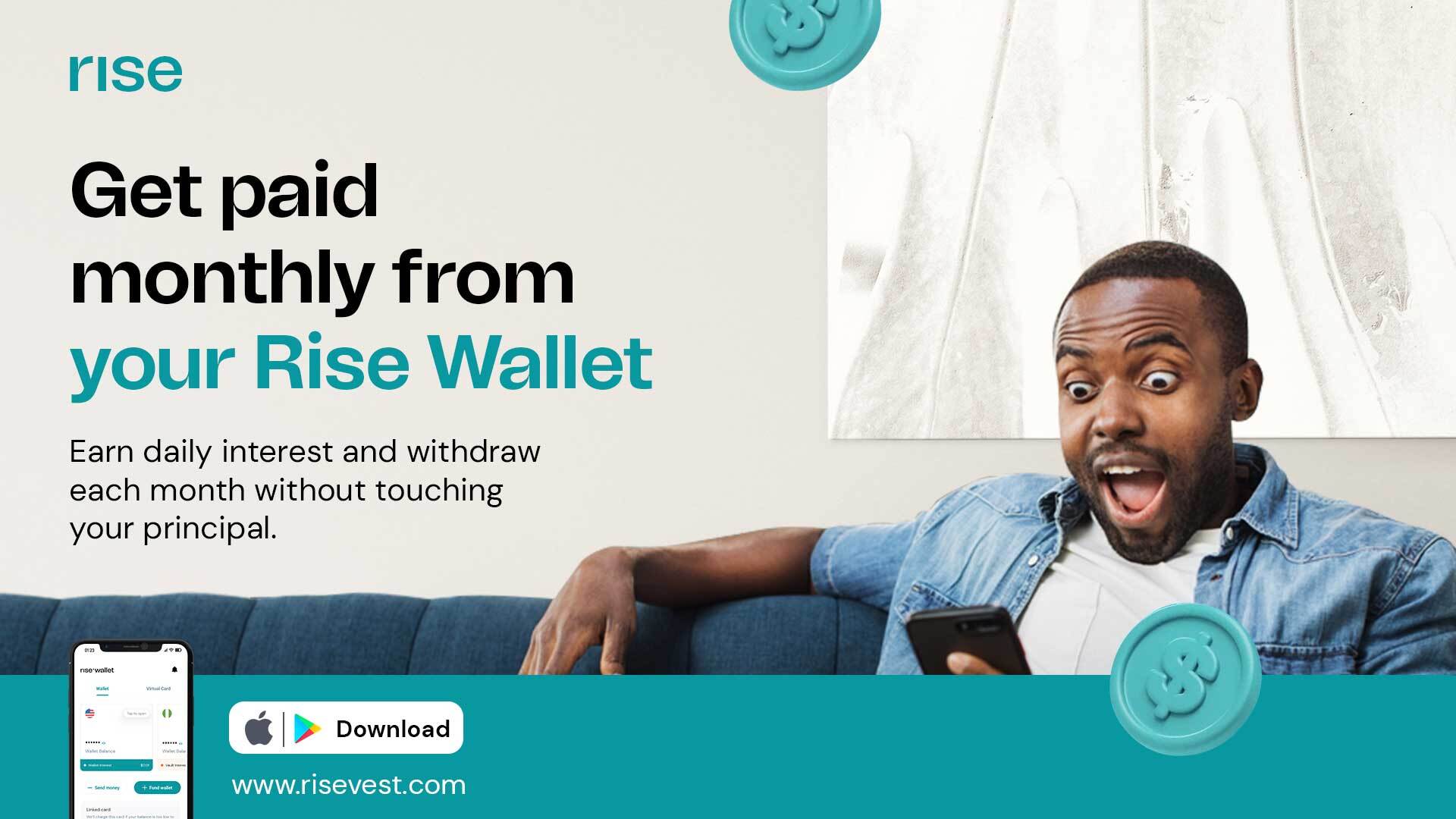 Get Paid Monthly From Your Rise Wallet | Risevest Blog